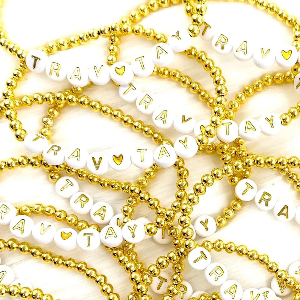 Customizable Letter Bracelets *LEAVE A NOTE W/CUSTOMIZATION* – Southern ...